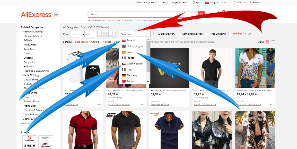 Aliexpress Polska w złotych oficjalna strona internetowa katalog 2021